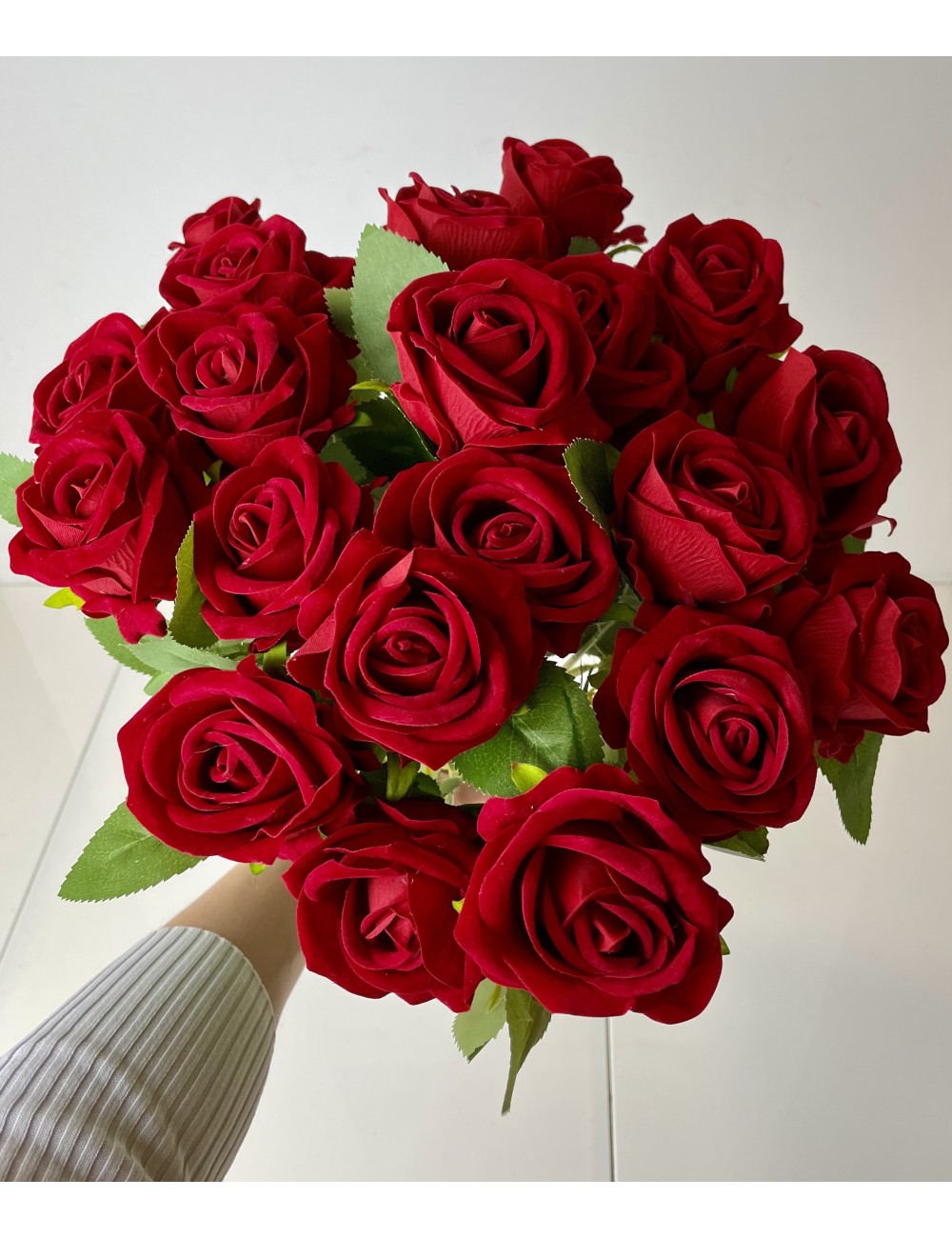 20 x Róża czerwona welwetowa, bukiet róż premium 50cm